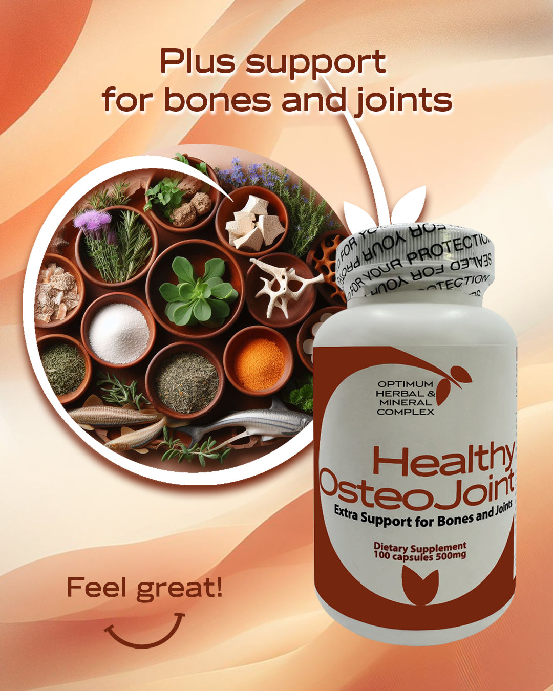 Healthy Osteo Joint 100 capsules 500mg | Total Joint and Bone Support ...